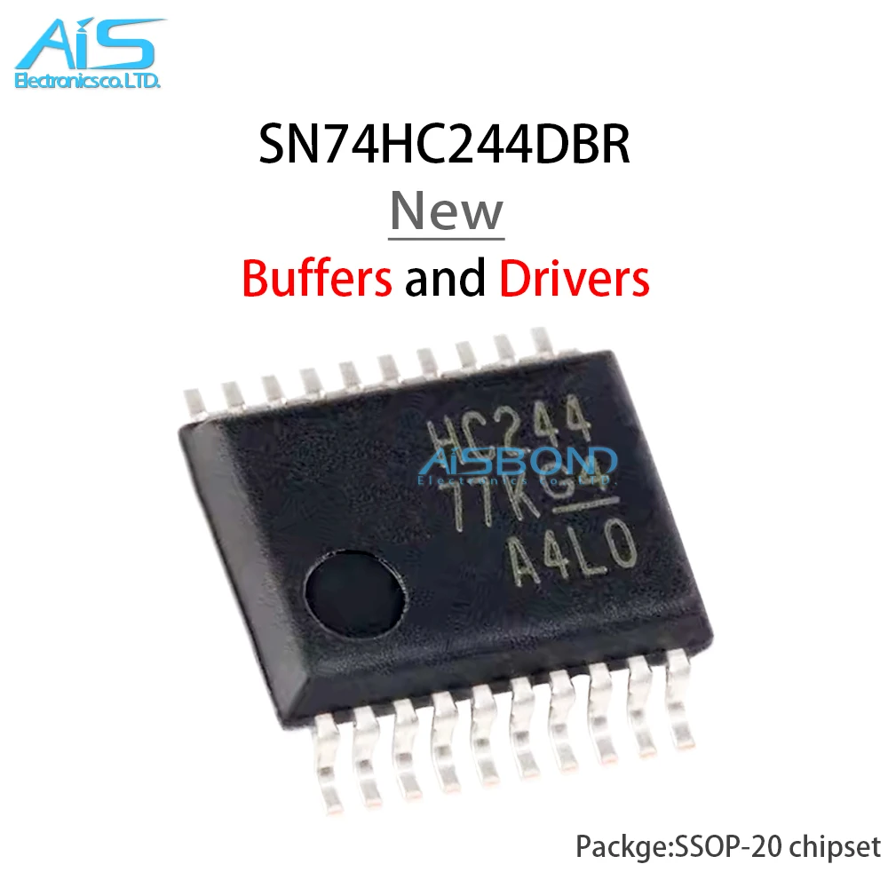 10Pcs-Lot-New-SN74HC244DBR-HC244-SSOP-20-Buffers-and-Line-Drivers-IC ...