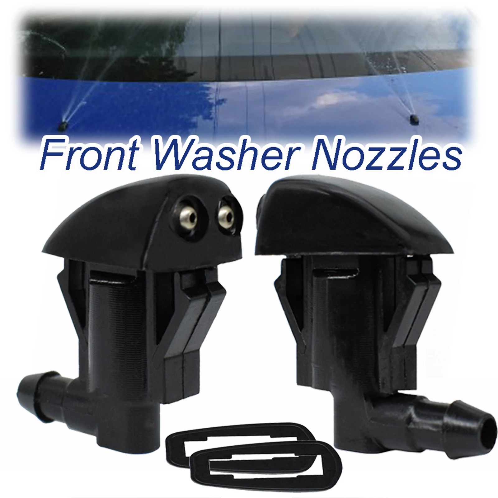 2Pcs-Wiper-Water-Spray-Nozzle-Front-Windshield-Windscreen-Washer-Jet ...