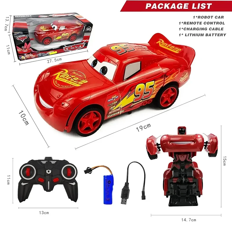 Disney-Lightning-Mcqueen-Remote-Control-Car-2in1-Transform-Robot-Rc ...