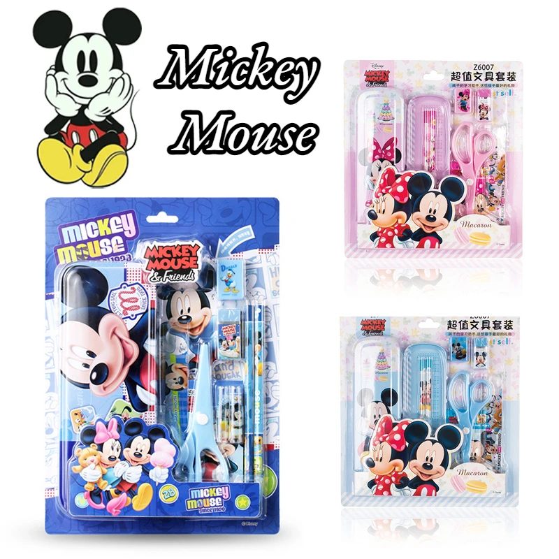 10Pcs-Disney-Mickey-Mouse-Stationery-Set-for-Children-Pencil-Ruler ...