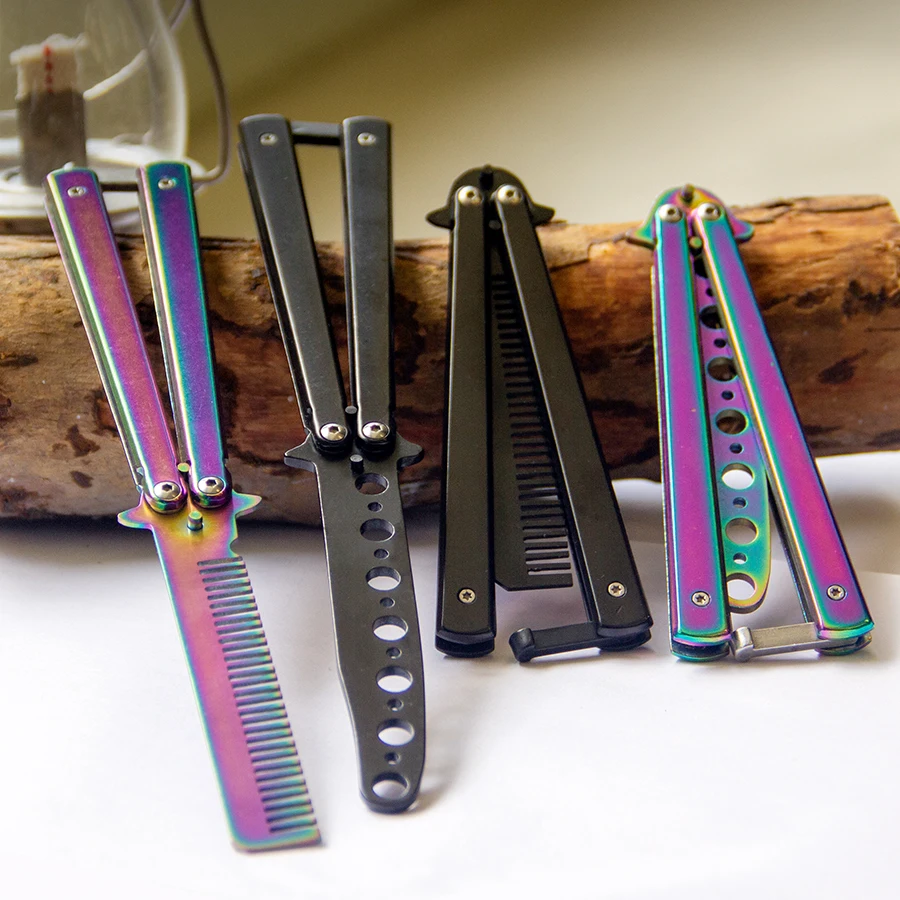 Portable-butterfly-training-knife-no-edge-butterfly-comb-training-tool ...