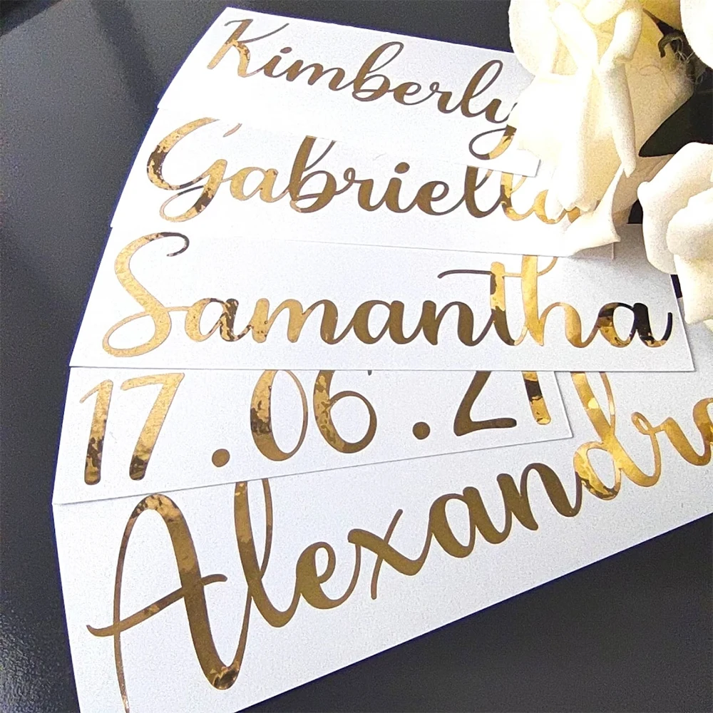 Wedding vinyl lettering | Honestweddingadvice.com