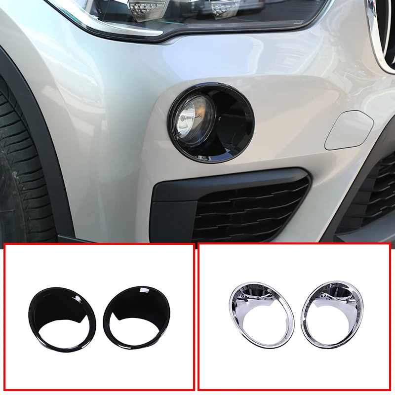 ABS Carbon Fiber 2pcs Car Styling Front Fog Light Frame Lamp Ring Cover ...