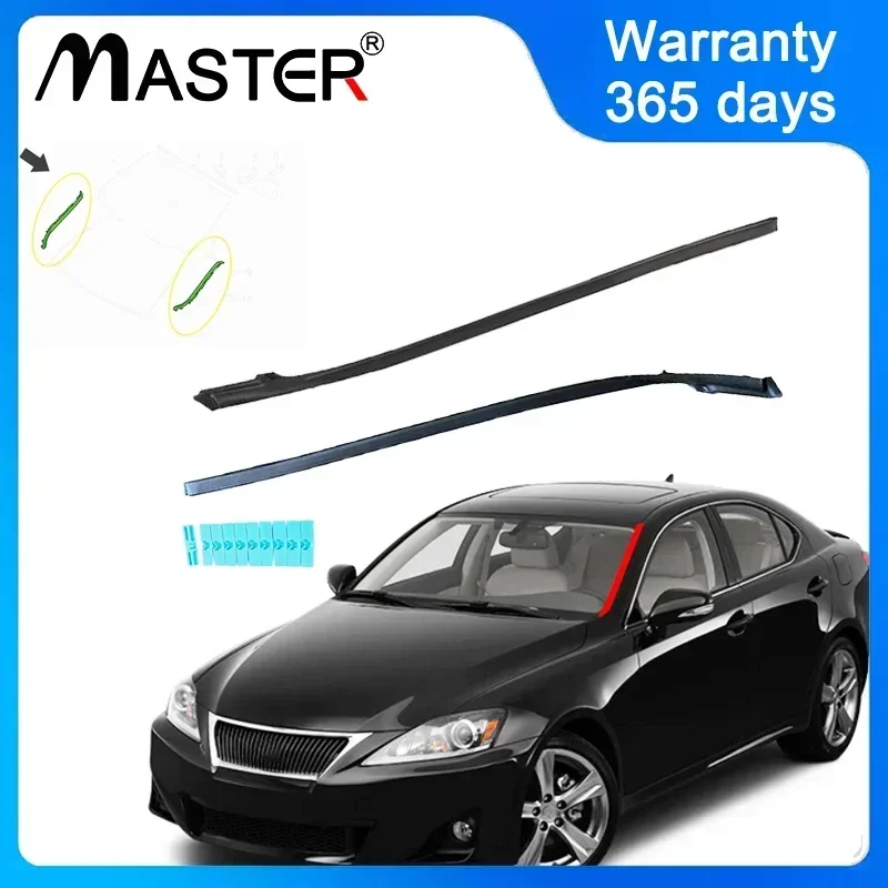 2pcs-Roof-Drip-Moulding-with-Clips-Windshield-Pillar-Molding-7555253020 ...