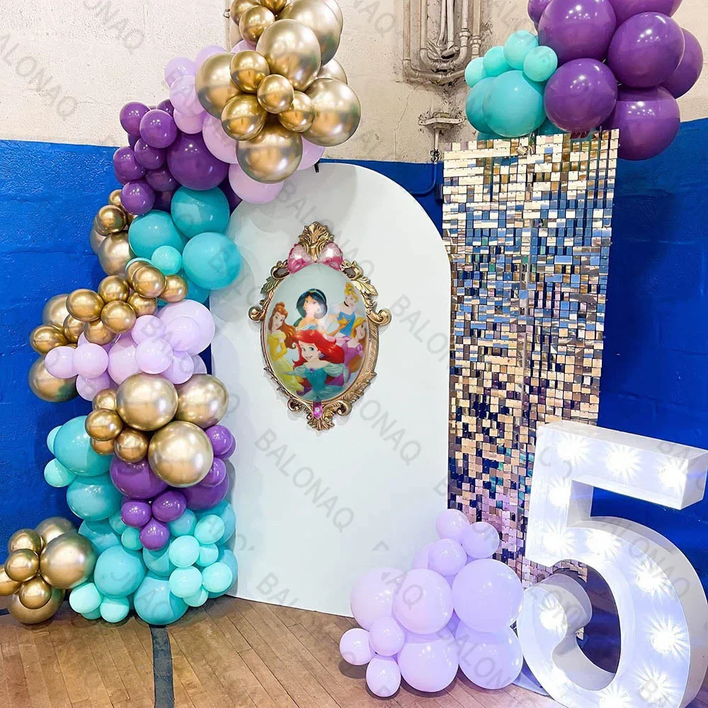 110Pcs Aladdin Jasmine Princess Theme Birthday Party Balloons Garland ...