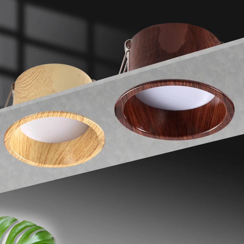 Narrow-border-glare-LED-spot-light-original-wood-grain-down-light ...