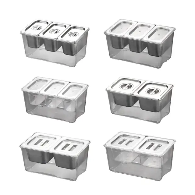 Mini Grill Condiment Server San Jamar Stacker Conversion Kit Dome