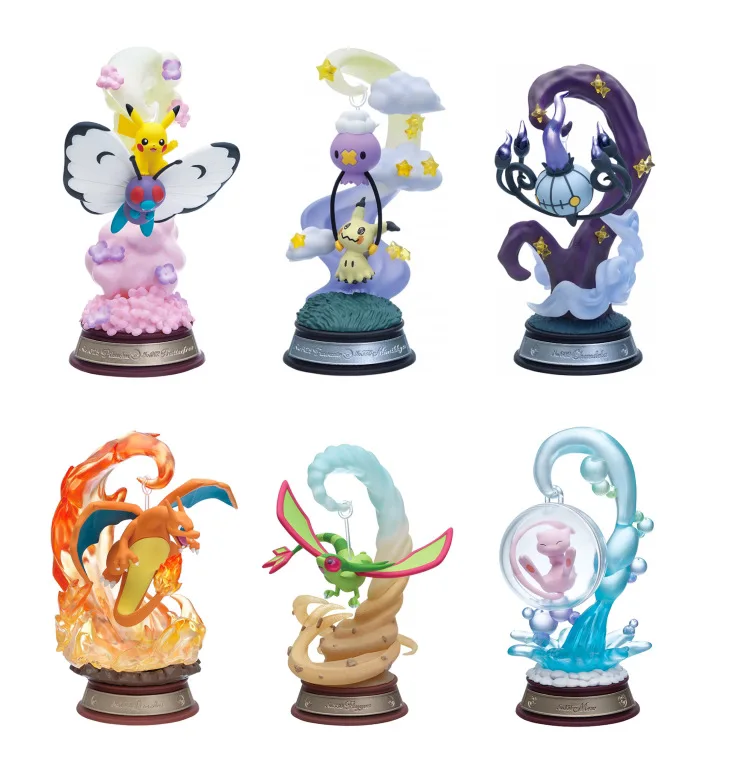 Pokemon Anime Figure Action Japanese Doll Toys Set 6 Gifts Kids Model ...