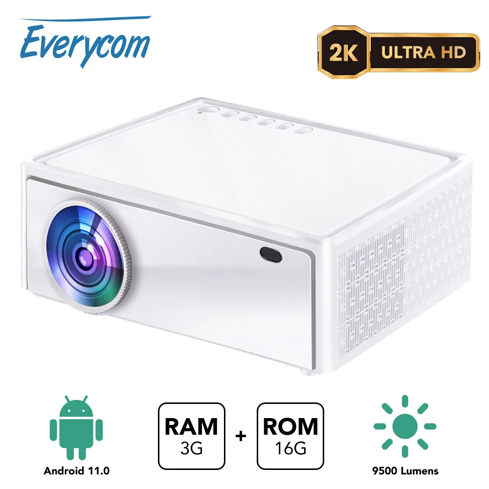 2560x1440p Projector 4k Android 11 Smart Tv For Home Led Beam Projector ...