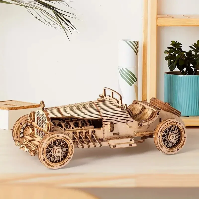 3D-Car-Wooden-Puzzle-Scale-Model-DIY-Model-Kit-Handcraft-Gift-Home ...