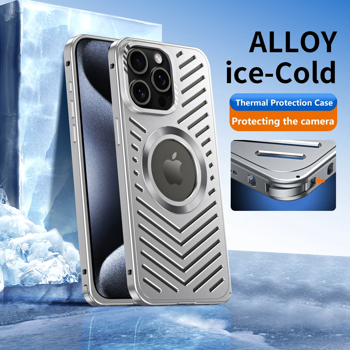 Metal-Aluminum-Alloy-Heat-Dissipation-Magnetic-Phone-Case-For-iPhone-12 ...