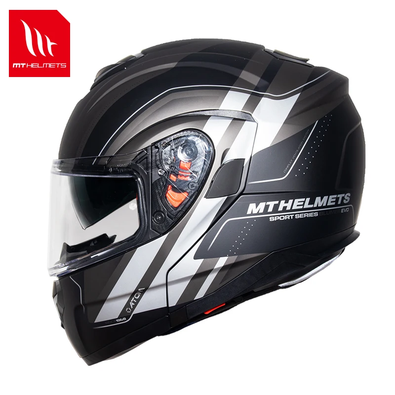 NEW Cascos De Carreras Profesionales MT ATOM SV, Cascos Modulares De ...