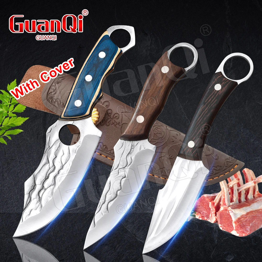 Boning Knife Chef Knive Sharp Full-tang Fishing Meat Cleaver For ...
