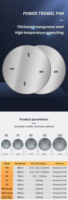 Concrete Trowel Machine Parts
