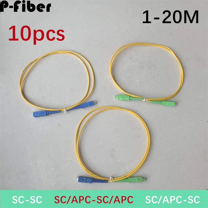 SC-SC-patchcord-10pcs-SM-SX-1-20m-SCAPC-SCAPC-SC-SCAPC-optical-fiber ...