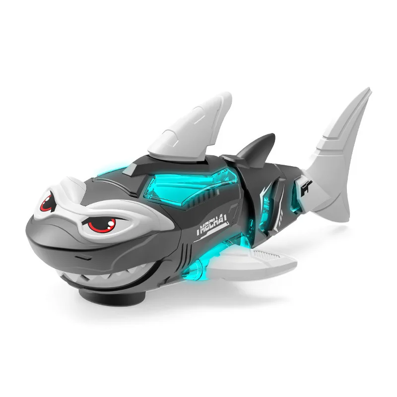 Electric-Shark-Toys-Interactive-Fun-Playtime-Shark-Toys-with-Lights-and ...