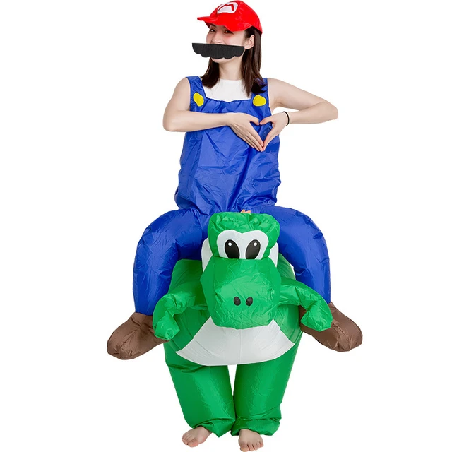 Mario Riding Yoshi Costume