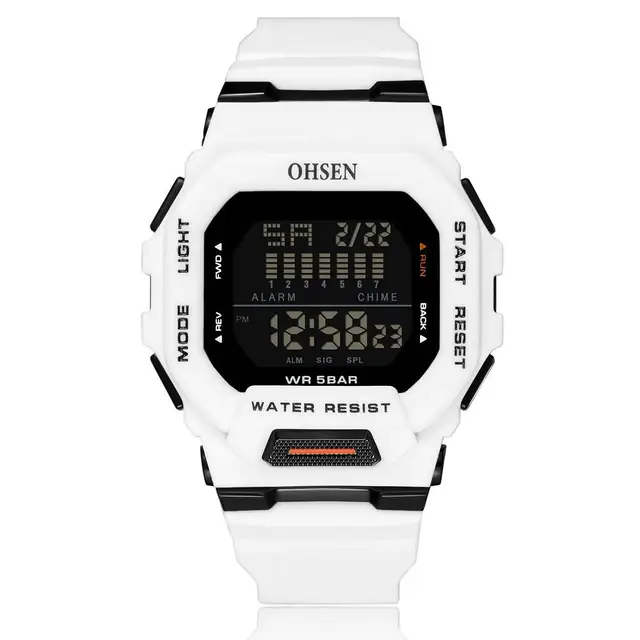 OHSEN Male Digital Watches Waterproof Hombre Mens Sports Green ...