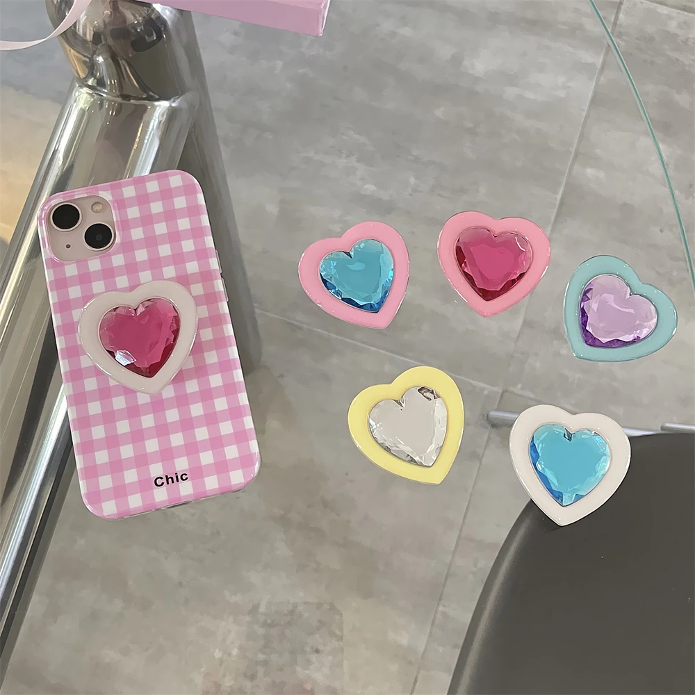 Luxury-Love-Heart-Diamond-Bracket-Phone-Grip-Tok-Griptok-Holder-Ring-For-iPhone-Universal ...
