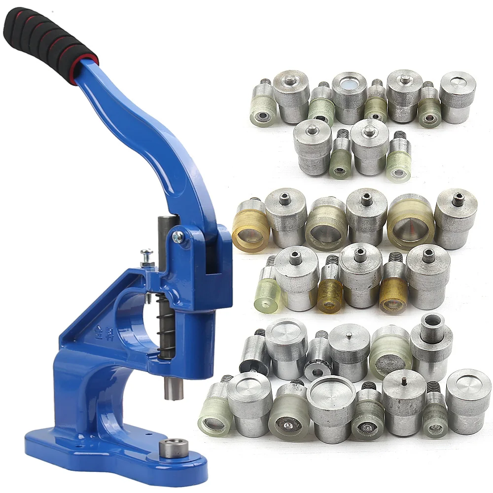 Machine-presser-la-main-et-matrices-en-m-tal-pour-boutons-pression ...