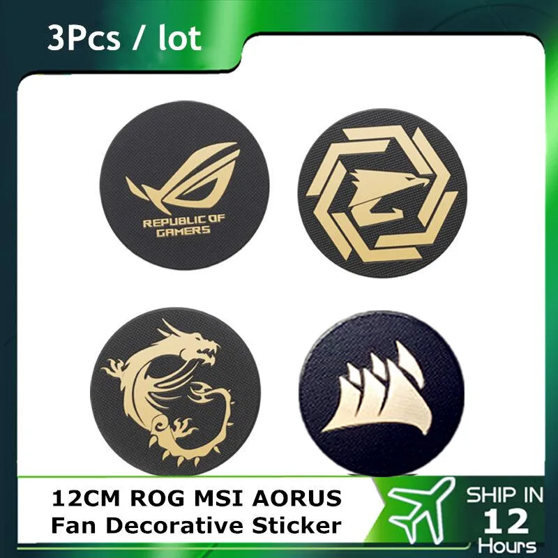 PC-Case-12CM-Metal-Sticker-ROG-MSI-AORUS-Decorative-Sticker-For-Label ...
