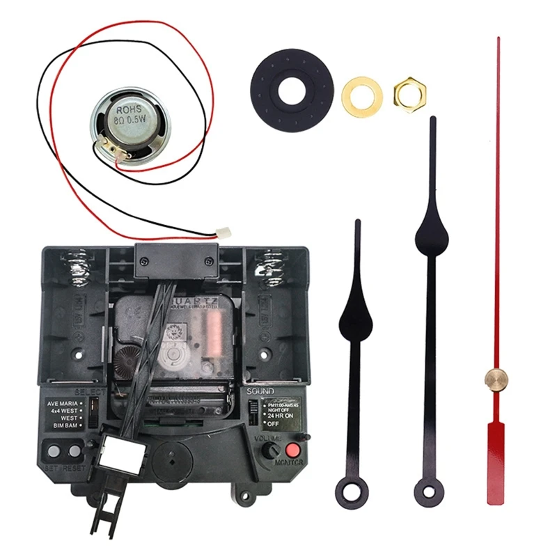 Clock Mechanism Sweep Swing Trigger Power Movement With Chime Music Box ...