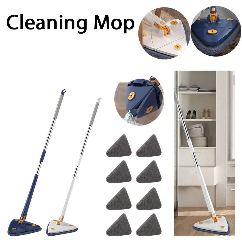 Triangle-Cleaning-Mop-Telescopic-Wet-Dry-360-Rotatable-Multipurpose ...