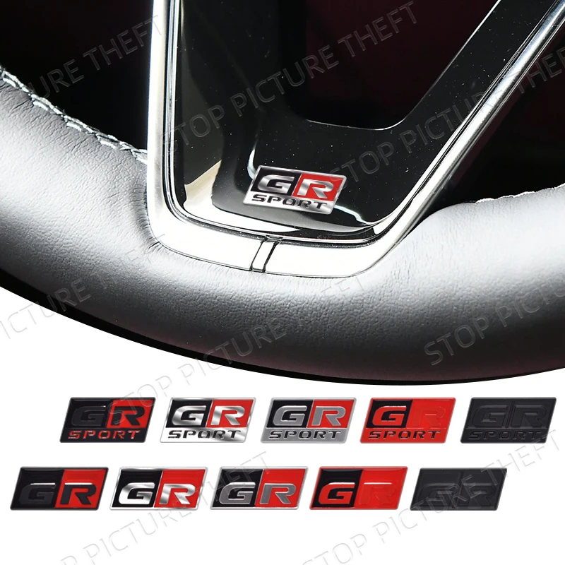 Metal-Alloy-GR-Sport-Logo-Car-Steering-Wheel-Badge-Interior-Sticker ...