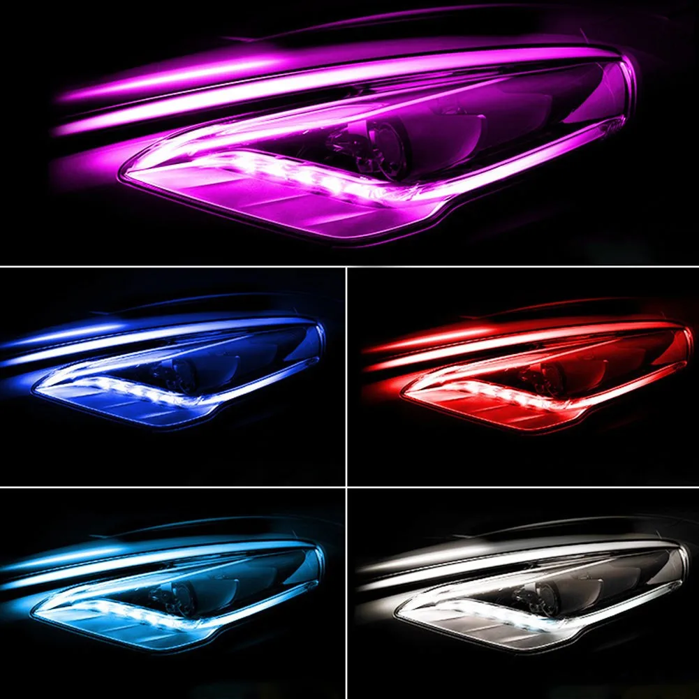 Automotive-LED-ultra-thin-daytime-running-lights-dual-color-turn ...
