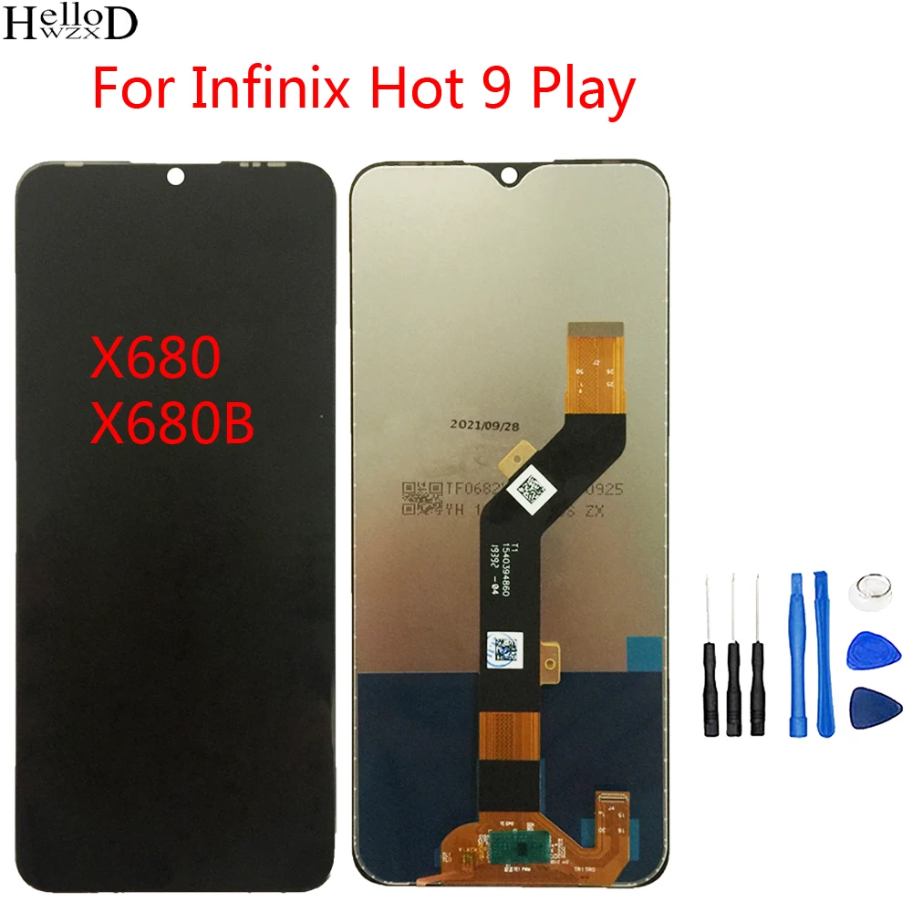 6.82 Inch New Tested Lcd Display For Infinix Hot 9 Play X680 X680b Lcd ...