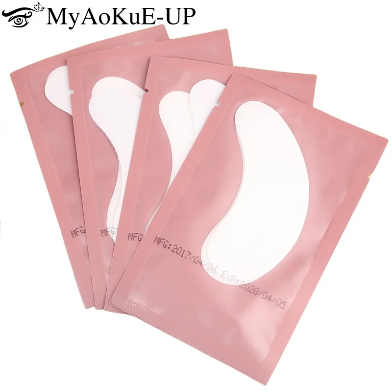 50-Pairs-Disposable-Hydrogel-Eye-Patch-Gel-Eyelash-Pad-Lash-Lifting ...