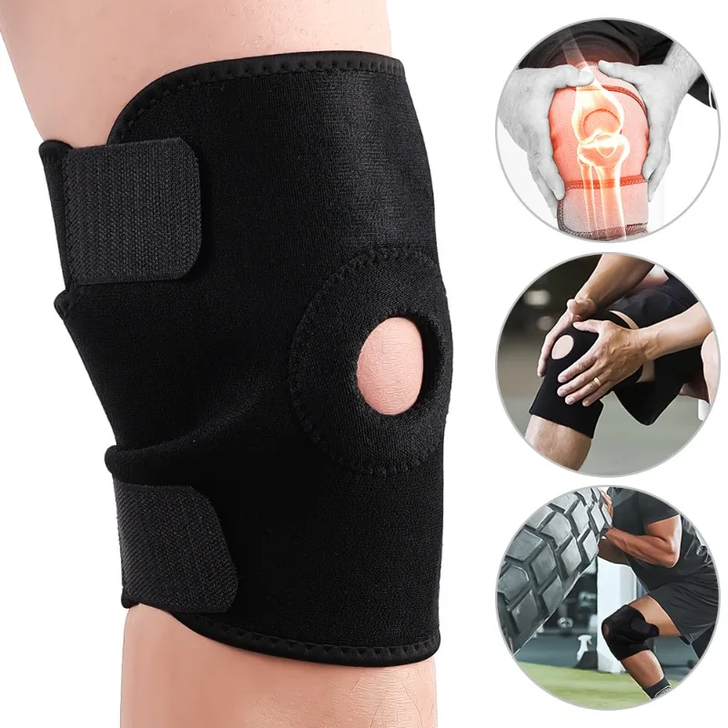 1PC-Adjustable-Elastic-Knee-Support-Brace-Kneepad-Patella-Knee-Pads ...