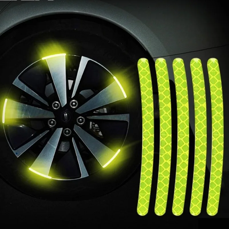 20PCS-Auto-Wheel-Hub-Reflective-Stickers-Tire-Warning-Stickers-3D ...