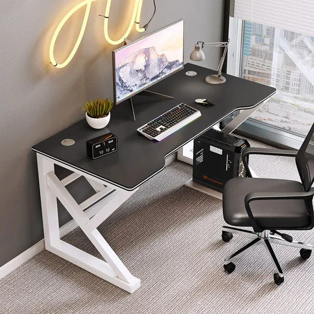 Study Corner Computer Desk Bedroom Monitor Stand Gaming Auxiliary ...