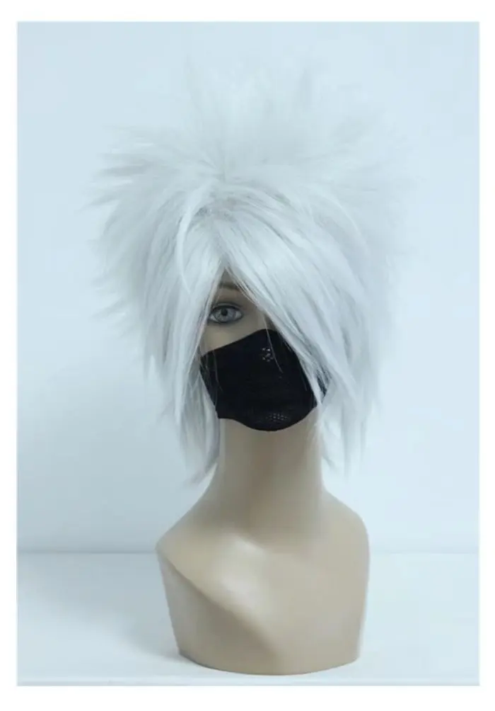 Hatake-Kakashi-Synthetic-Cosplay-Wig-Silver-White-Male-Anime-Show ...