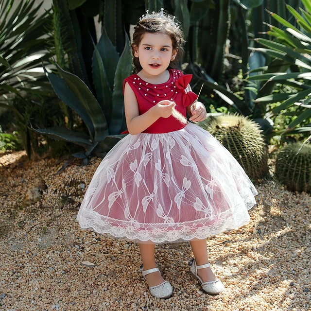 Girls Party Dresses Red