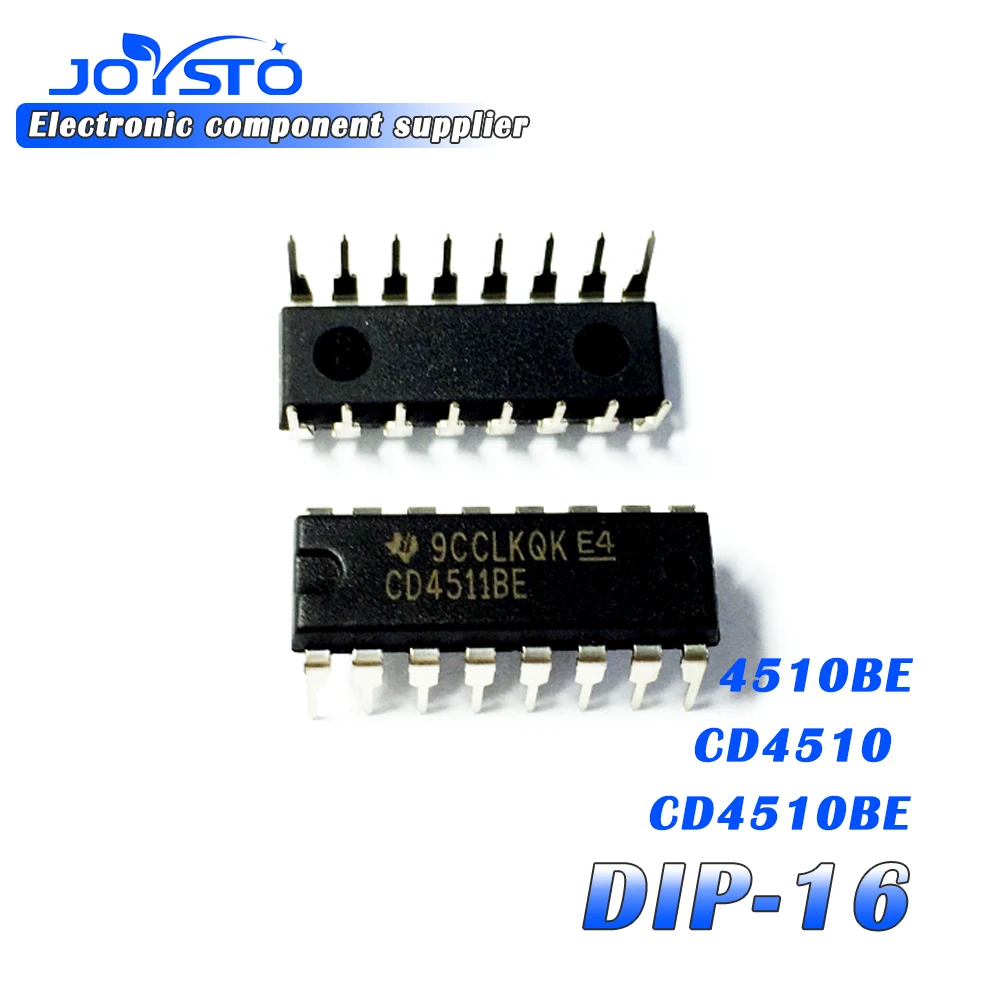 10pcs/lot Cd4510be Cd4510 Dip-16 4510be Dip Hcf4510be Hef4510bp Chips ...