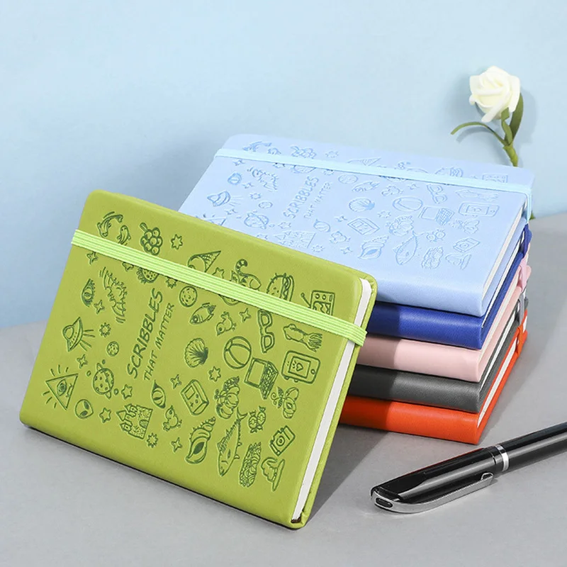 A6-Cute-Hand-Ledger-Cartoon-Strap-Agenda-2024-Notebook-Notepad-Planner ...