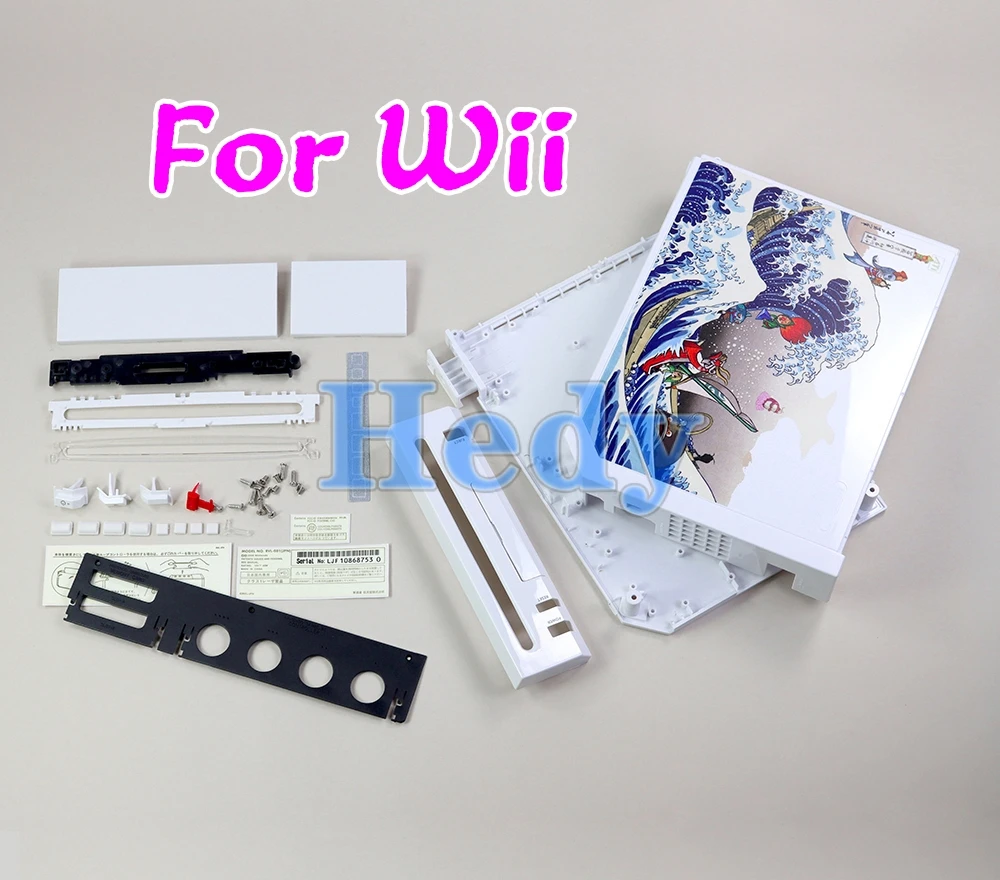 1PC-White-Housing-Shell-With-Button-For-Nintend-Wii-Console-Pattern ...