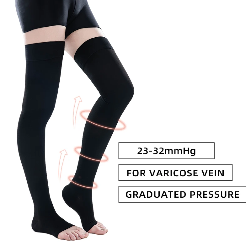 Bas-de-Compression-artificiel-astique-pour-Soins-Infirmiers-Chaussettes ...
