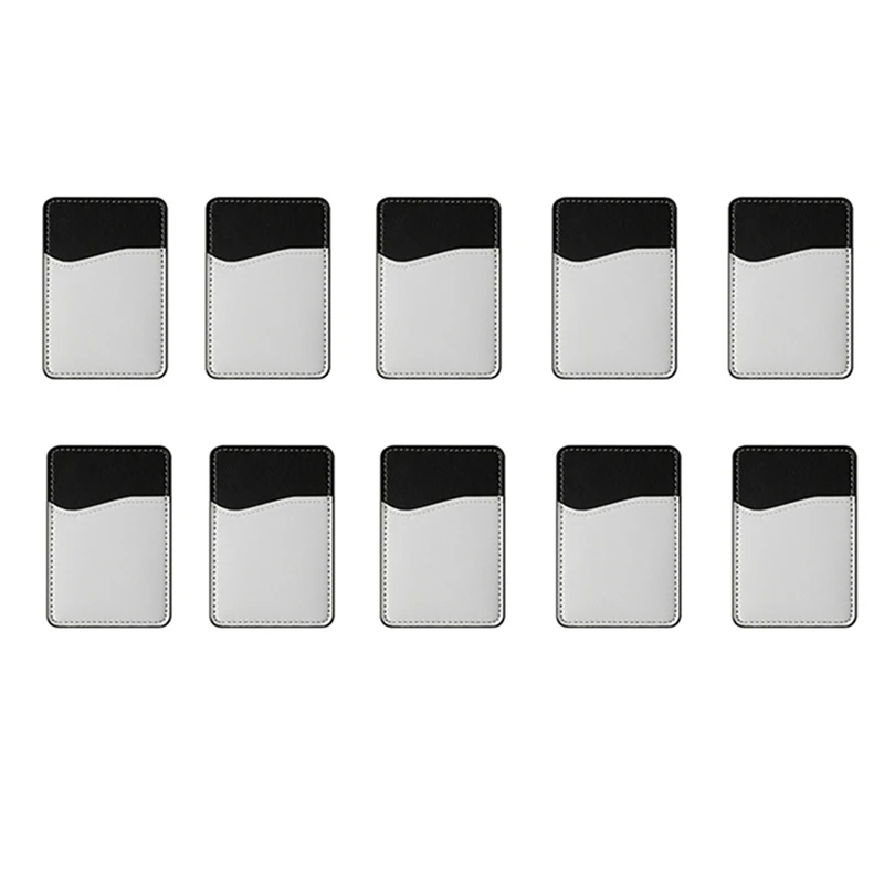 10PCS-Sublimation-Blanks-Phone-Wallet-Set-Kit-PU-Leather-Card-Holder ...