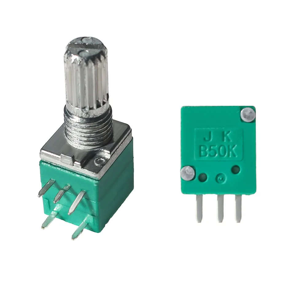 5PCS-Volume-Potentiometer-RK097G-5Pin-B5K-10K-20K-50K-100K-Audio-Shaft ...