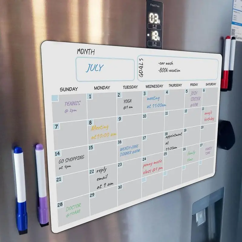 Fridge-Calendar-A3-Rewritable-Monthly-Weekly-Planner-Magnetic-Dry-Erase ...