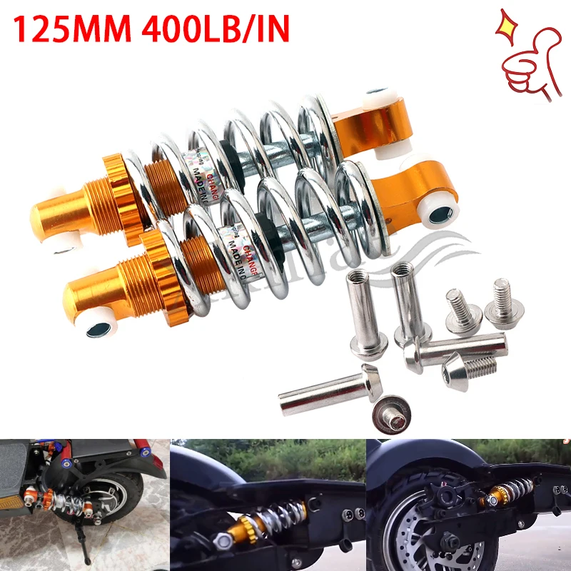 Motorcycle-Shock-Absorber-Suspension-Damper-400lb-Damping-Spring-for ...
