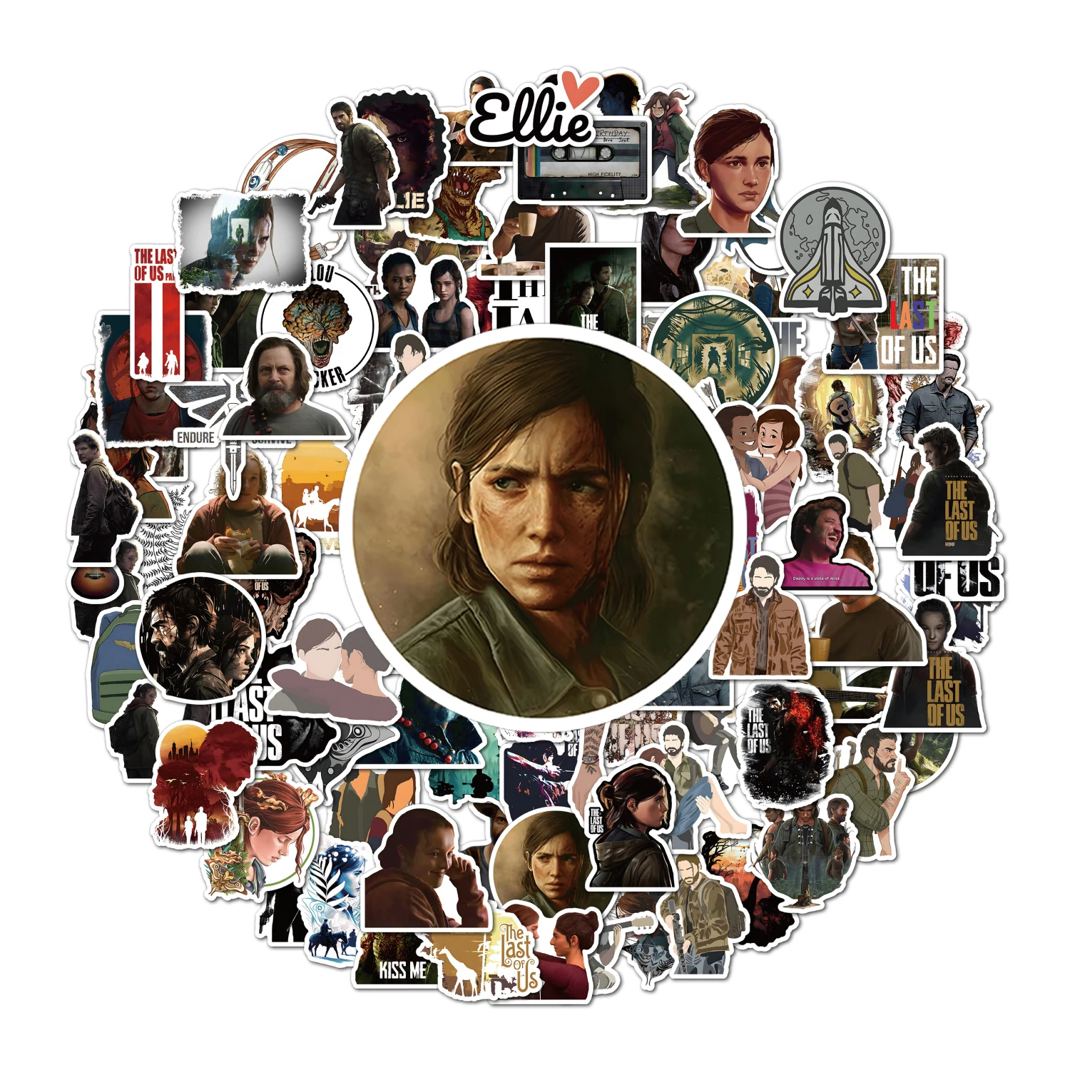 10/50/100Pcs Hot Game Joel the Last of Us Stickers TV Abby Ellie Joel ...