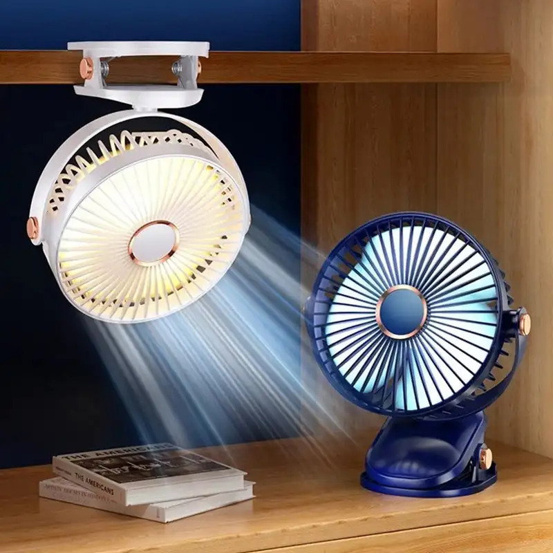 Rechargeable-Clip-On-Hanging-Desk-Air-Conditioning-Fan-Mini-Desk-Fan ...
