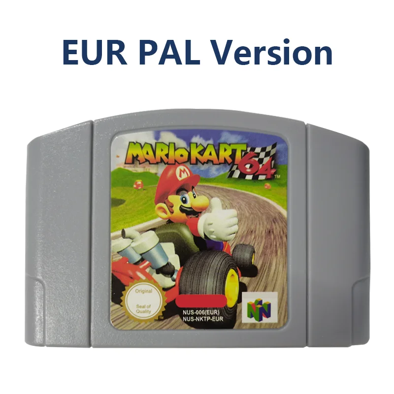 N64 série 64 bit mario kart 64 eur pal versão n64 cartucho de jogo de ...