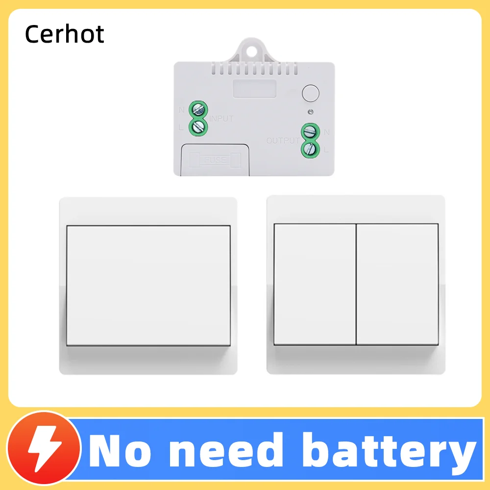 Wireless-self-powered-switch-household-remote-control-Push-button ...