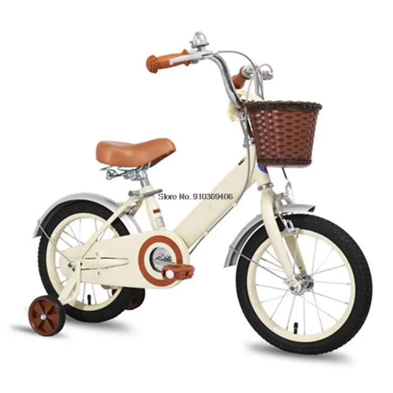 12-14-16-18-Inch-Pink-Kids-Bike-Princess-Kids-Bicycles-Girls-Bike-Foot ...