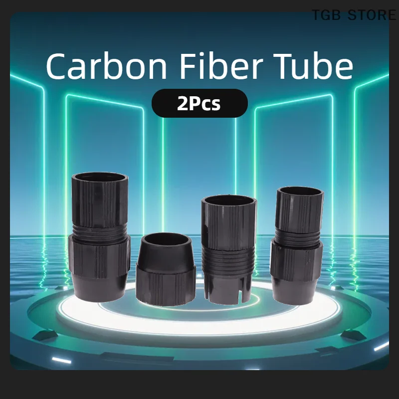 2Pcs Telescopic Tube Connector Dip Net Pole Telescoping Pipe Twist ...